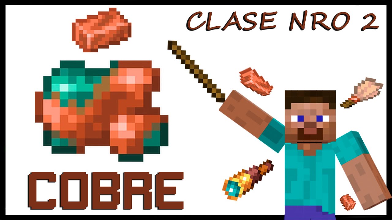 Tutotial Minecraft - COBRE minecraft ( CLASE NRO 2) en menos de 5 ...