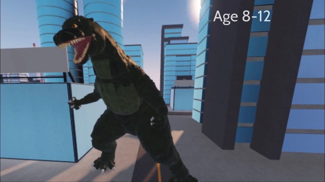 Godzilla life cycle age 0-100 - YouTube