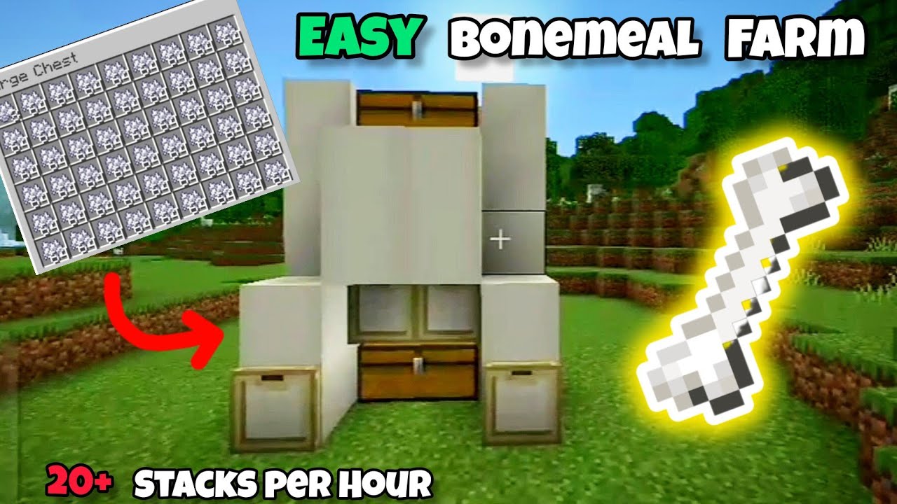 Infinite Bone Meal in Seconds! - Minecraft's Easiest Farm (2023) | bone ...