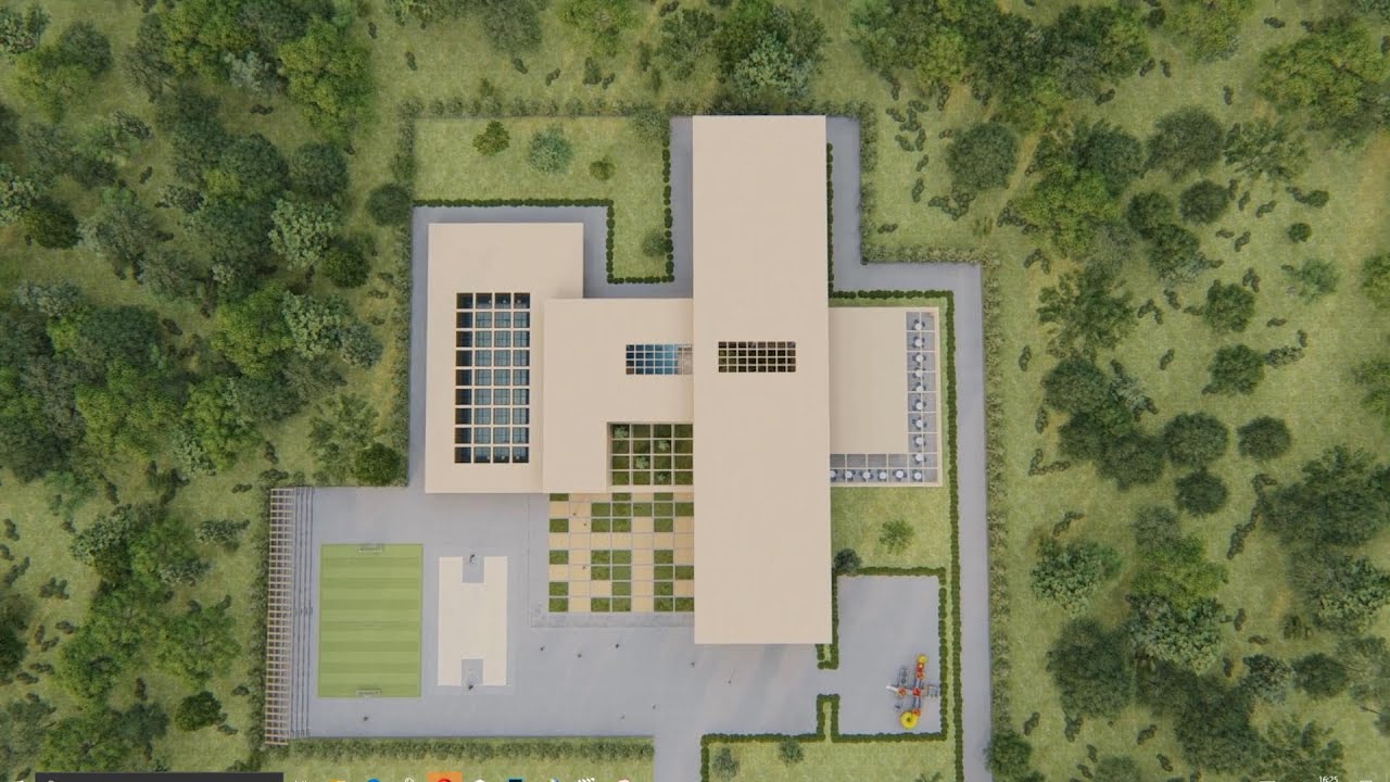 3D Architecture Animation School Project - YouTube