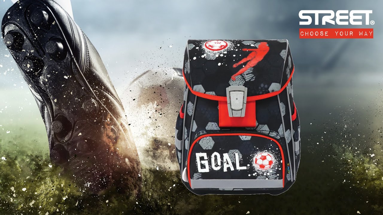 STREET šolska torba - ABCbag GOAL - YouTube