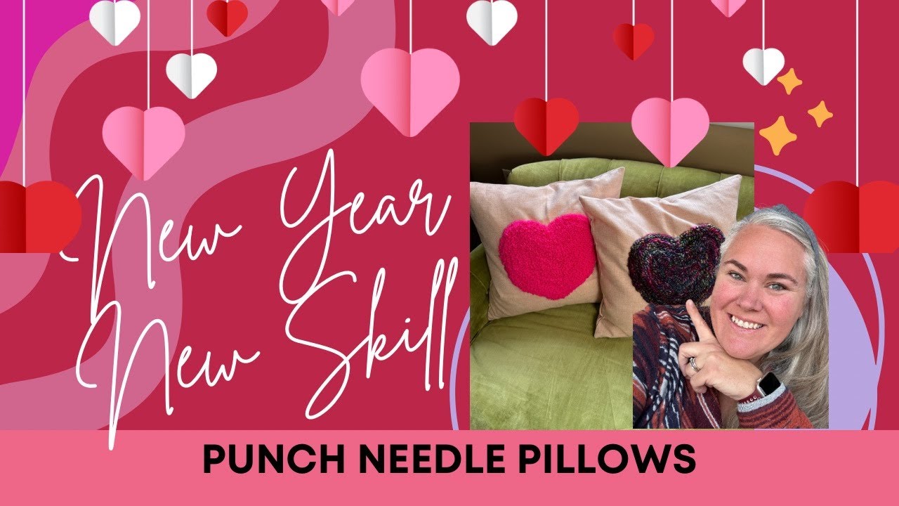 Punch Needle Pillows - Easy Beginner Friendly Project - YouTube