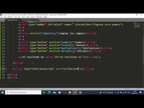 OPERACIONES BASICAS EN JAVASCRIP Y HTML - YouTube
