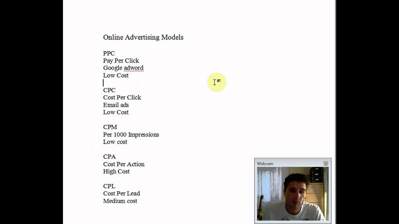What Is PPC CPC CPM CPA & CPL And When To Use Them... - YouTube