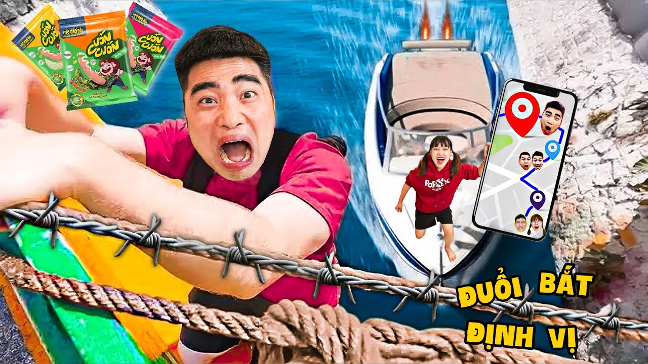 Hà Sam Thử Thách Đuổi Bắt Theo Định Vị Trên Đảo Bằng Các Phương Tiện Xe Máy, Ô Tô , Cano - YouTube