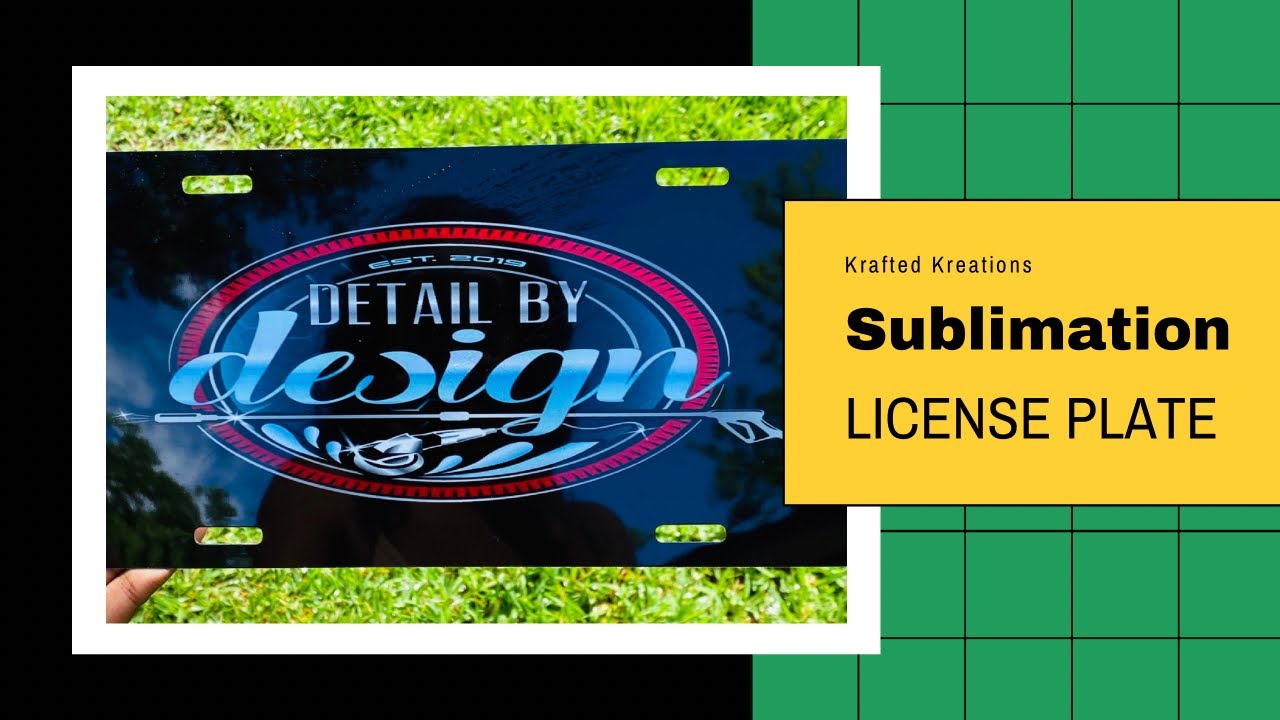 Sublimating a license plate | beginner friendly | sublimate 101 - YouTube