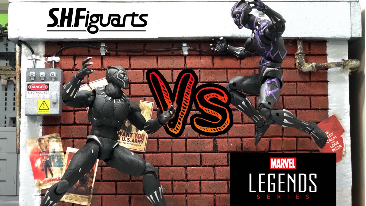COMPARISON: SH Figuarts Vs Marvel Legends Black Panther Action Figure ...