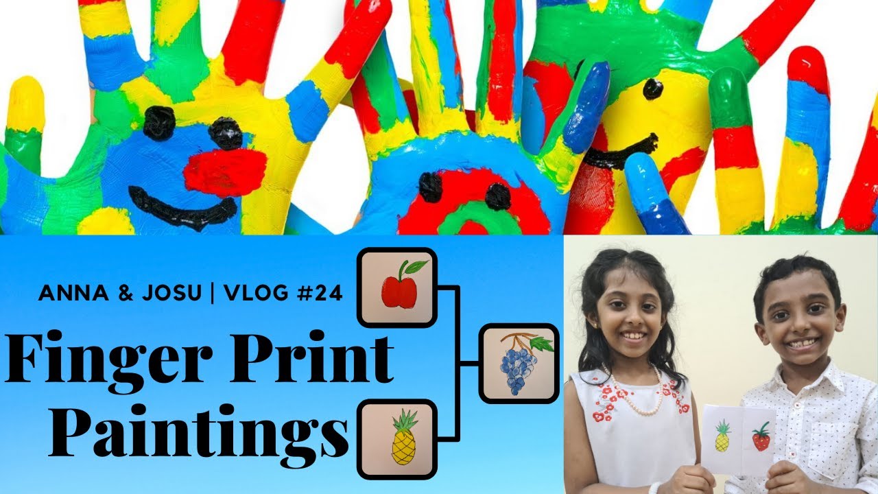Finger Print Painting | Thumb Painting Art Tutorial | Easy Thumb ...