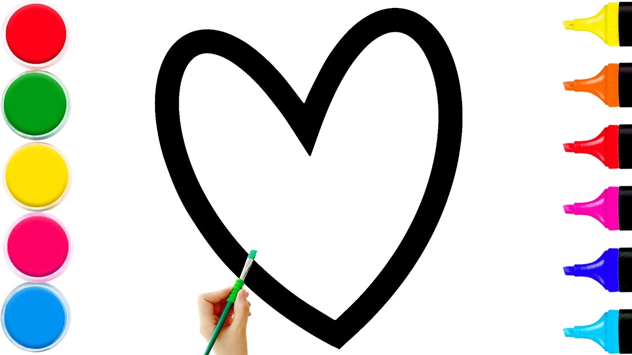 How to Draw a Heart | Simple Step by Step for Beginners - YouTube
