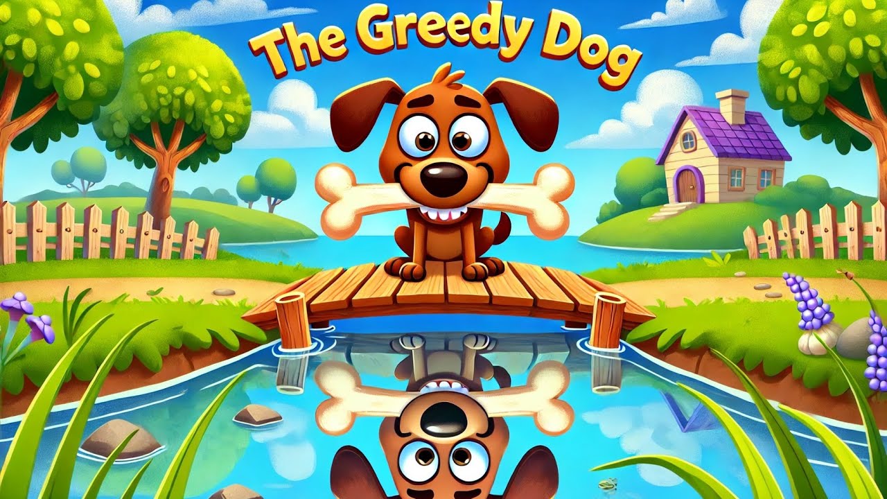 The Tale of the Greedy Dog – A Story That Teaches a Lesson !! - YouTube