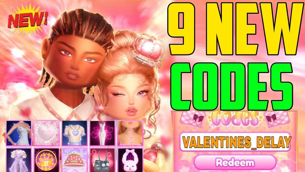 VALENTINE UPDATE CODES*ROBLOX DRESS TO IMPRESS CODES | DTI CODES | DTI ...
