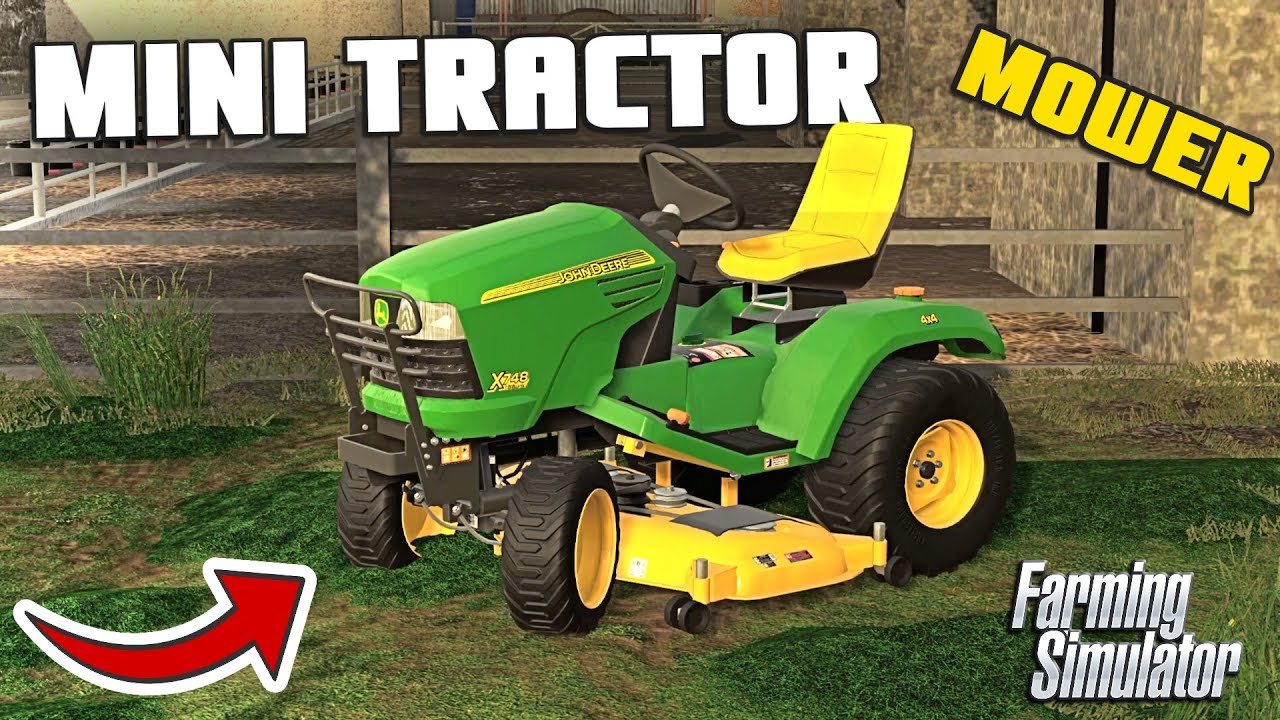 MINI TRACTOR! LAST MOW OF THE YEAR | Chellington Farm FS19 | Episode 23 ...