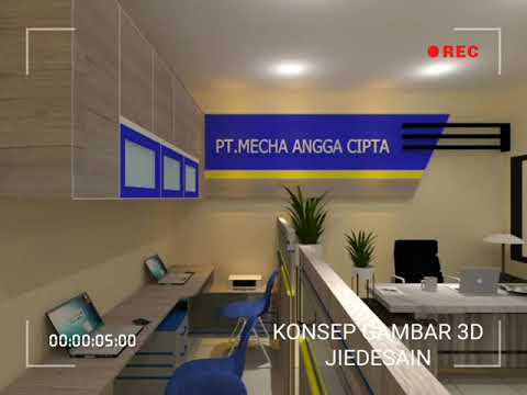 JIE-INTERIOR (MINI OFFICE / KANTOR MINIMALIS UKURAN 4 X 6 M2) - YouTube
