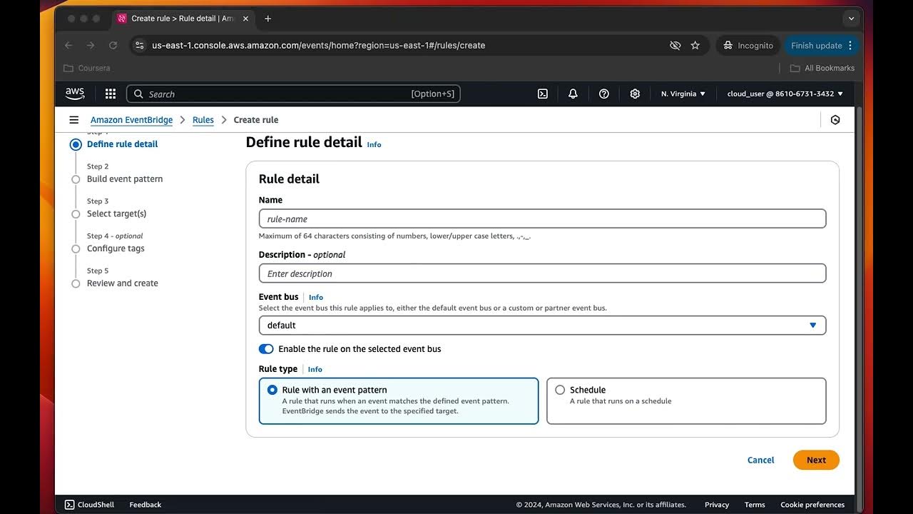 AWS Code commit that sends SNS EMAIL notification - YouTube