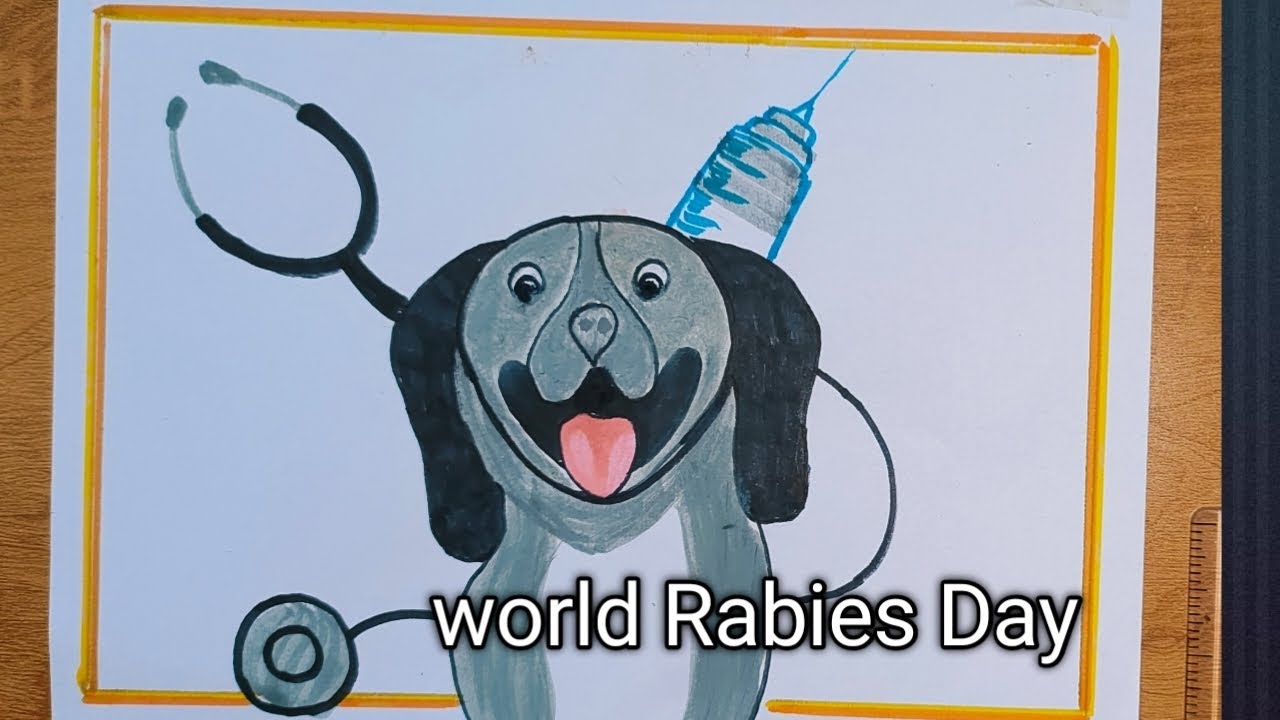World Rabies Day Drawing/Rabies Day Poster Drawing/Rabies Day Easy ...