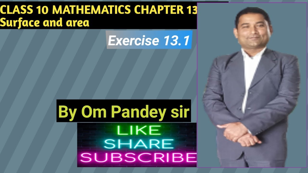 CBSE NCERT CLASS 10 MATHEMATICS CHAPTER 13 EXERCISE 13.1 - YouTube