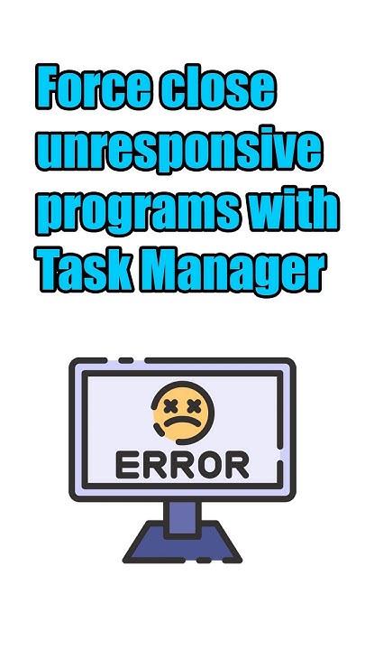 Force close an unresponsive program when Task Manager doesn't work - YouTube
