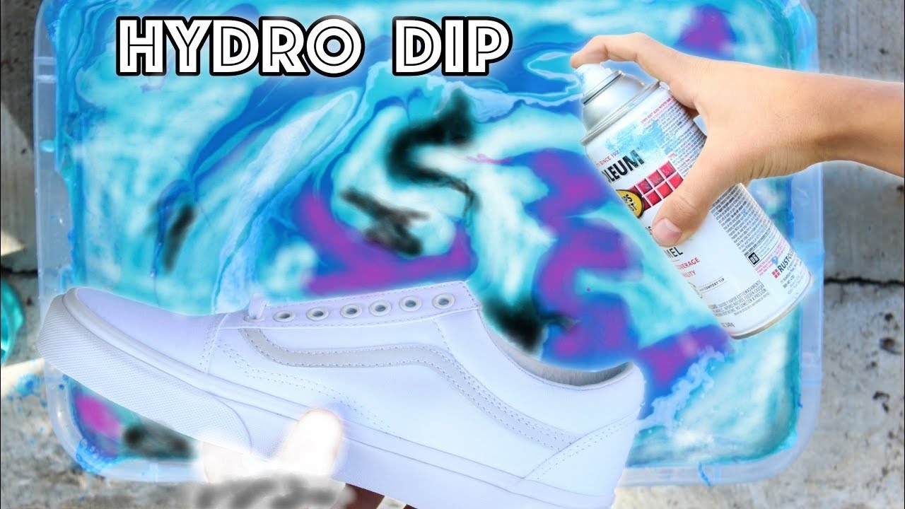 HYDRO DIPPING Vans! (Galaxy) - YouTube
