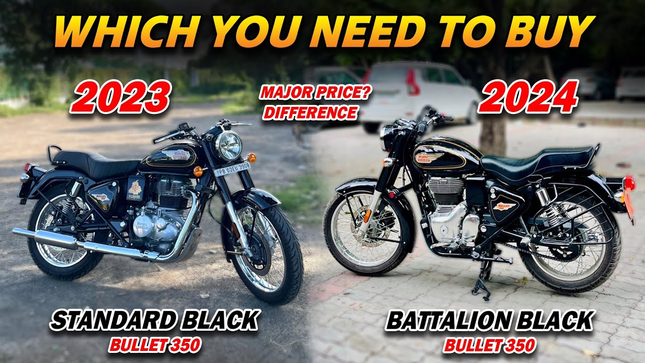 2023 Standard Black Bullet 350 vs 2024 Battalion Black Bullet 350 ...