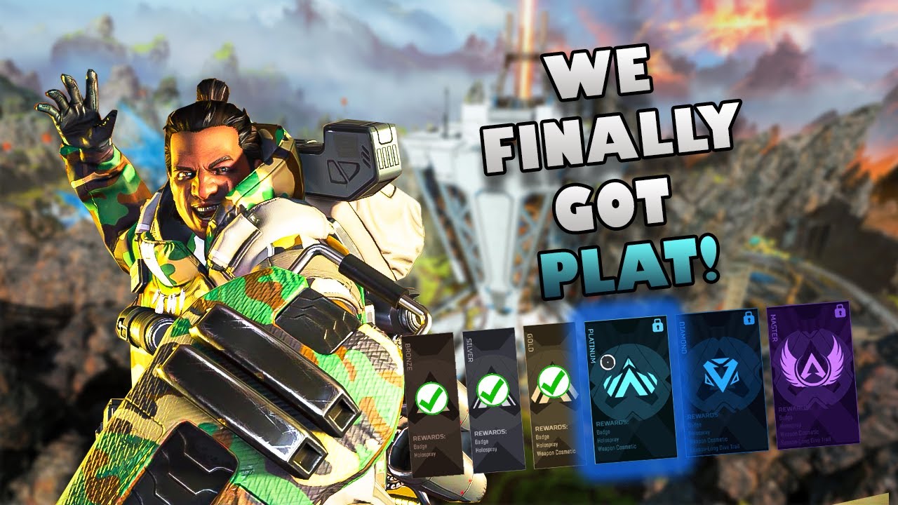 FINALLY HITTING PLATINUM! (Apex Legends Season 10 - Ranked!) - YouTube