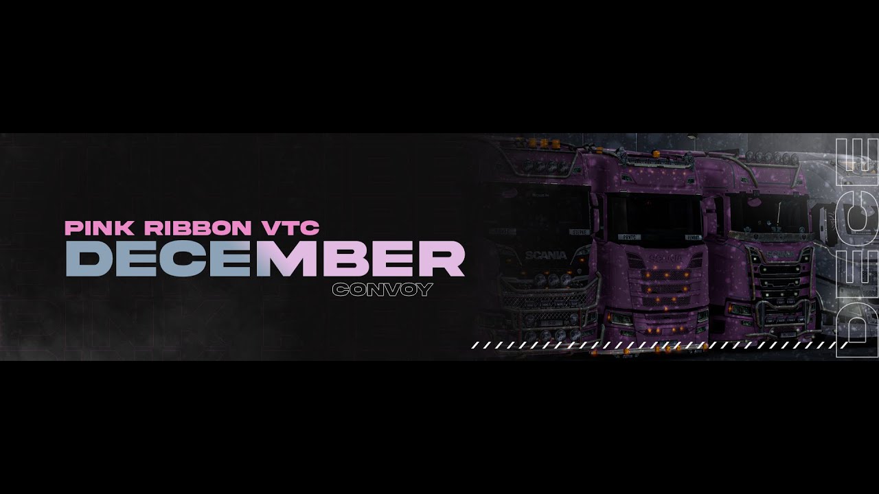 ETS 2 TruckersMP Pink Ribbon VTC - December Convoy 12.12.2024p - YouTube