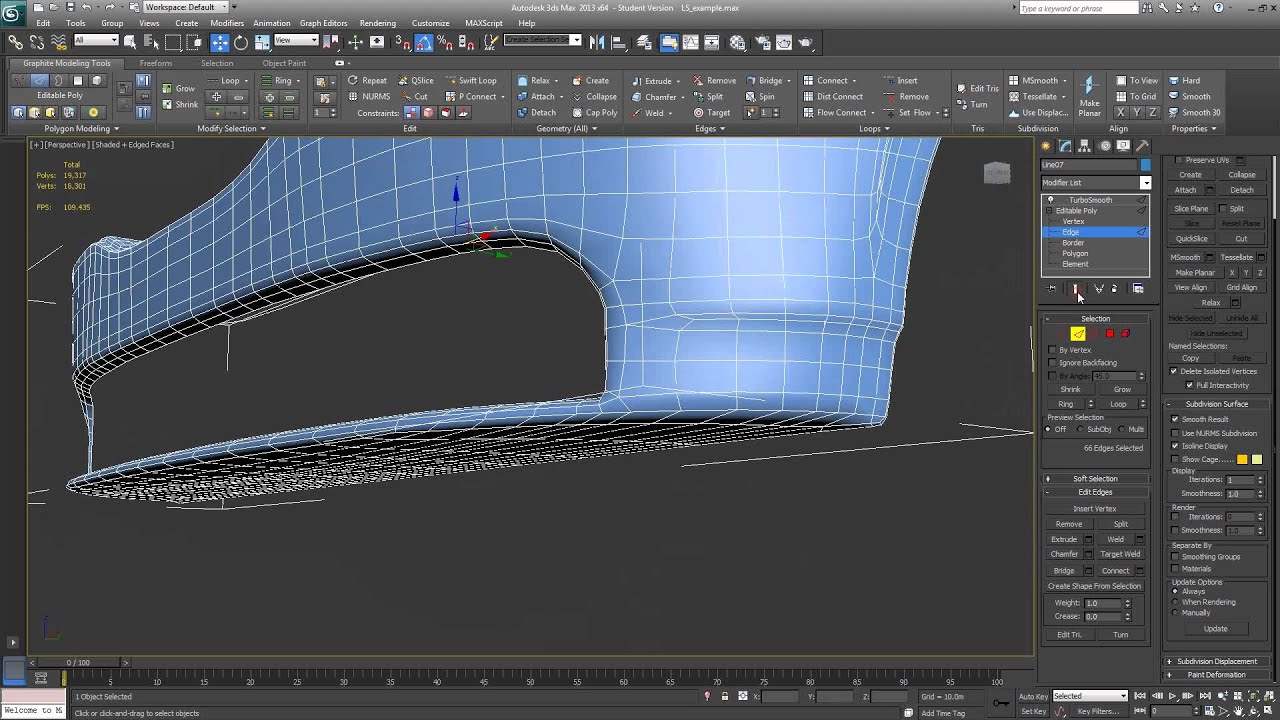 3DSMax Tutorial - Using Turbosmooth PT2 - YouTube