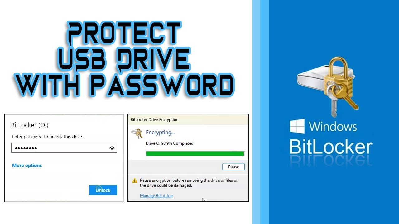 How to Protect USB Drive With a Password - YouTube