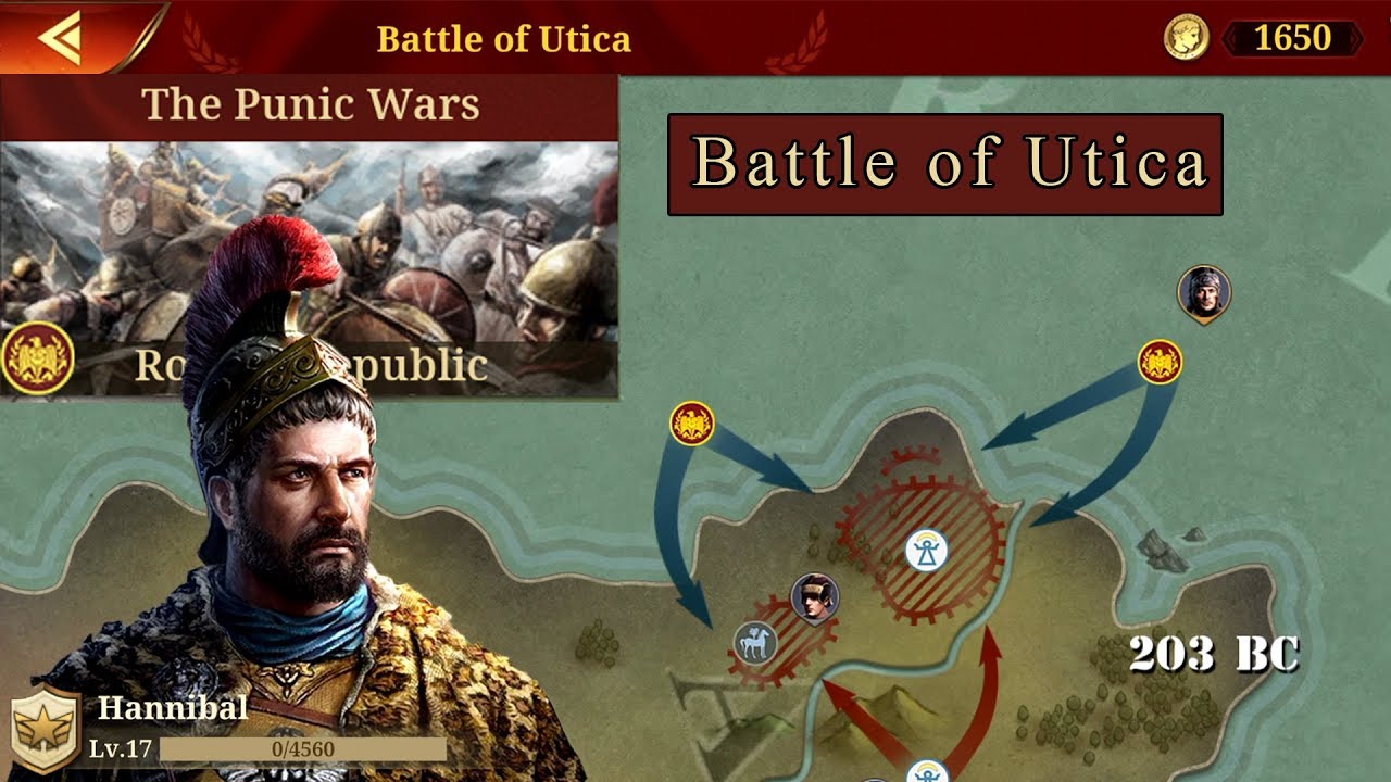 BATTLE OF UTICA [The Punic War] Great Conqueror Rome - YouTube
