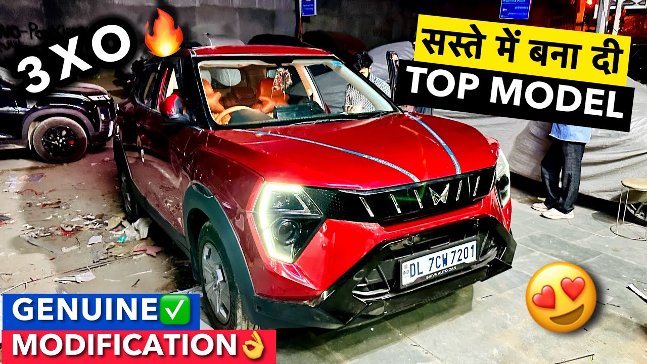 😨गाड़ी सीधा Mahindra से आई- 3XO Modified 2024 Xuv 3xo modification ...