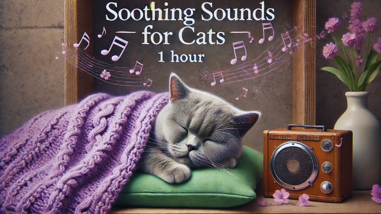 Gentle Tunes for Cats,🐾🎶💗 1 Hour of Calming Music to Comfort Feline ...