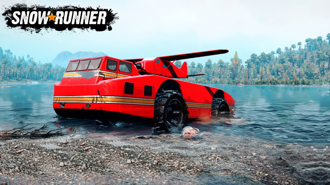 Arctic Snow Cruiser Crossing The River SnowRunner - YouTube