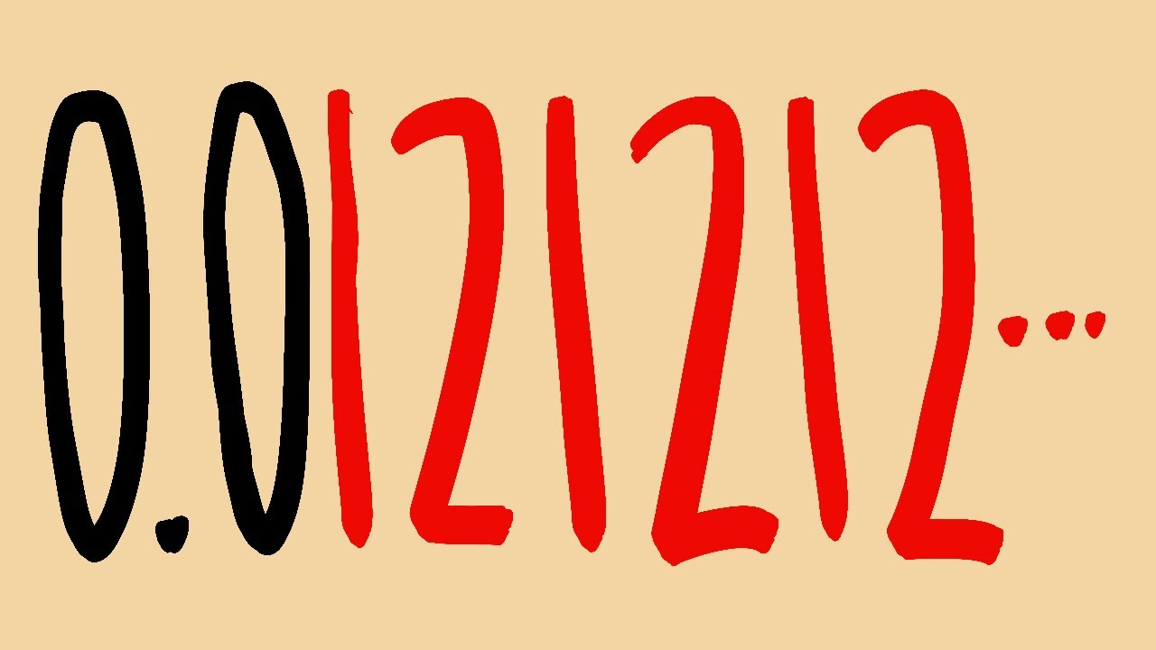 0.012012012... vs 0.0121212... - YouTube