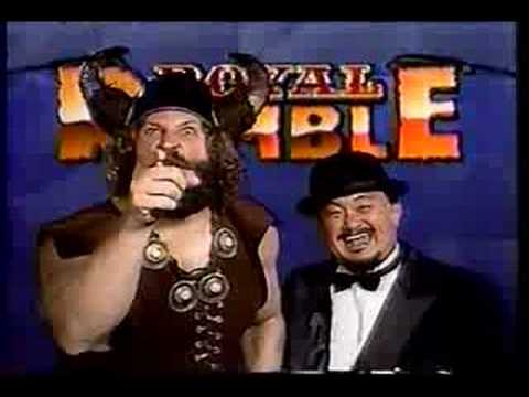 Berserker Mr. Fuji WWF Royal Rumble 1992 - YouTube