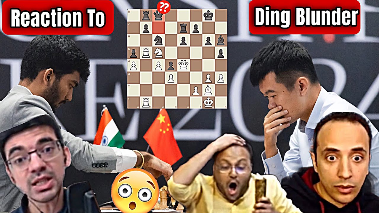 Reaction On Ding Liren Blunder | Gukesh VS Ding | Game 11 🔥 - YouTube