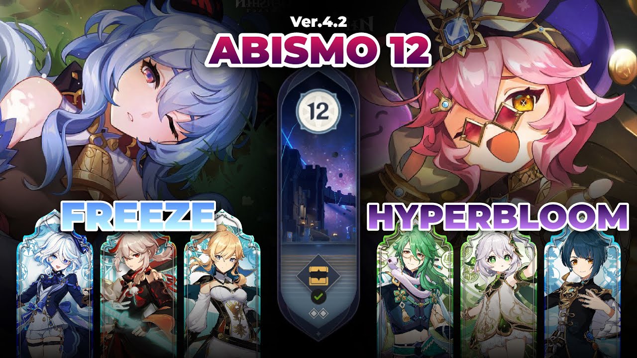 GANYU FREEZE & DORI HYPERBLOOM | SPIRAL ABYSS 4.2 | GENSHIN IMPACT ...