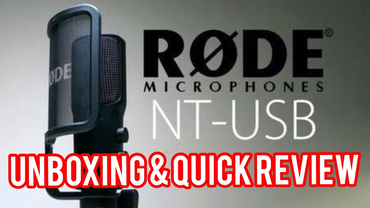 Unboxing my Rode NT USB microphone/review and set up - YouTube