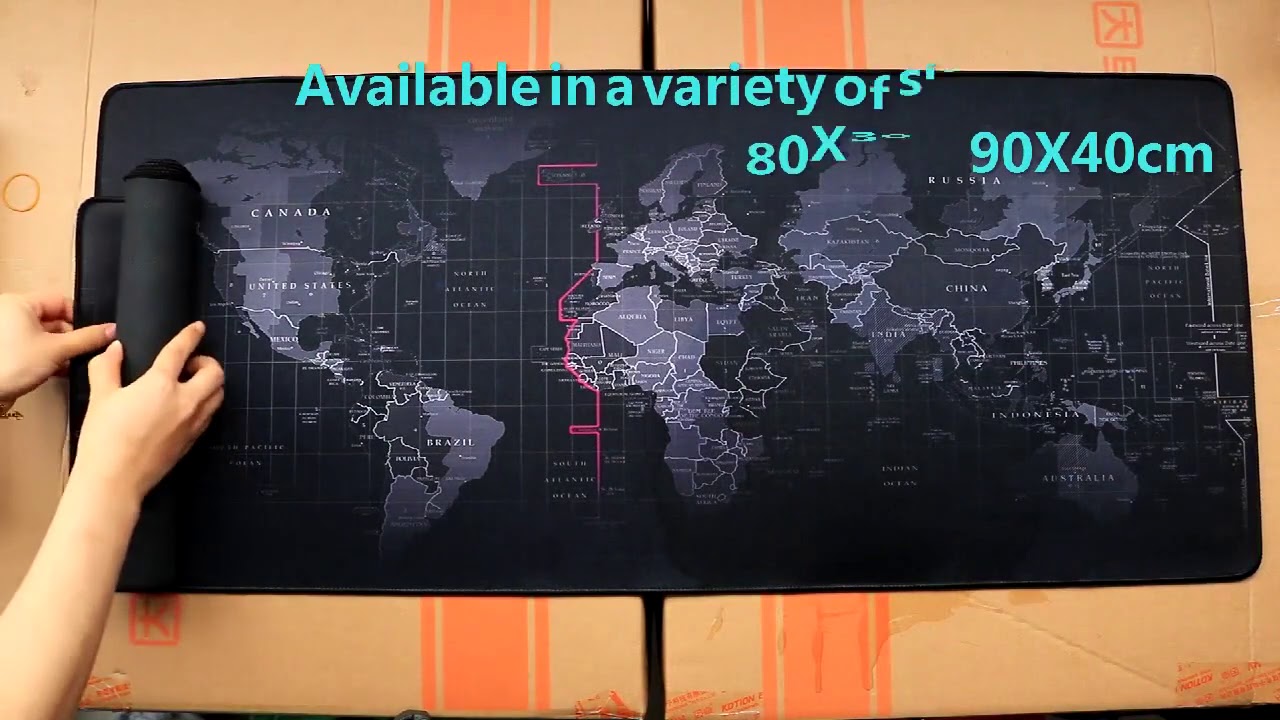 Extra Large Mouse Pad Old World Map Gaming Mo - YouTube