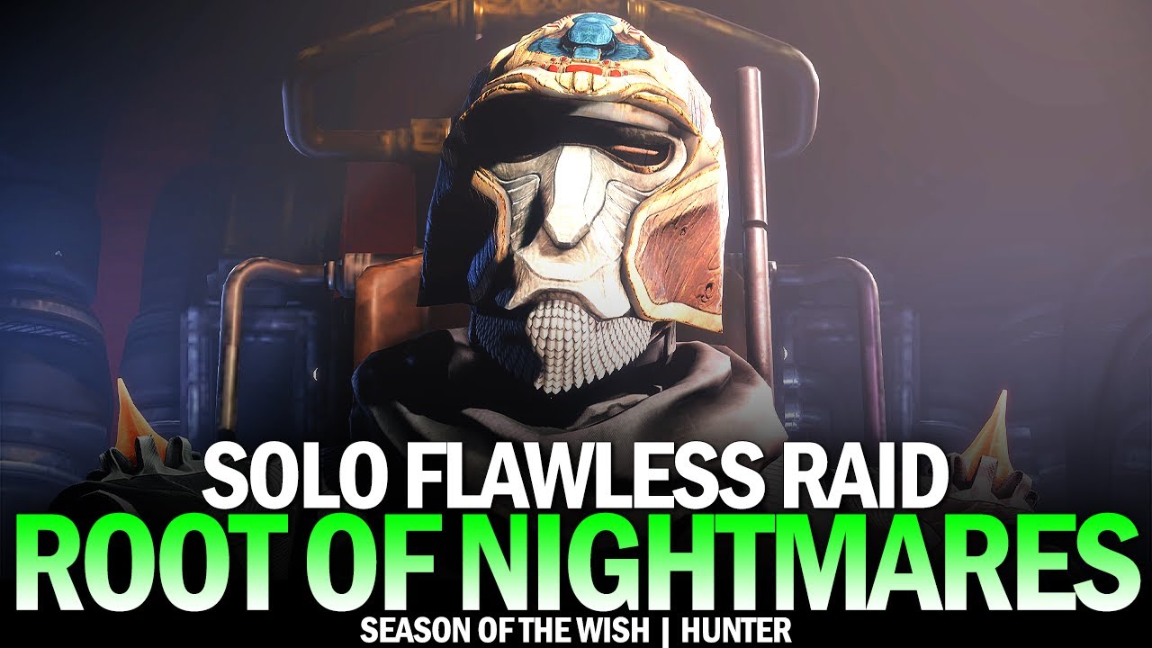 Solo Flawless Root of Nightmares Raid on Hunter [Destiny 2] - YouTube