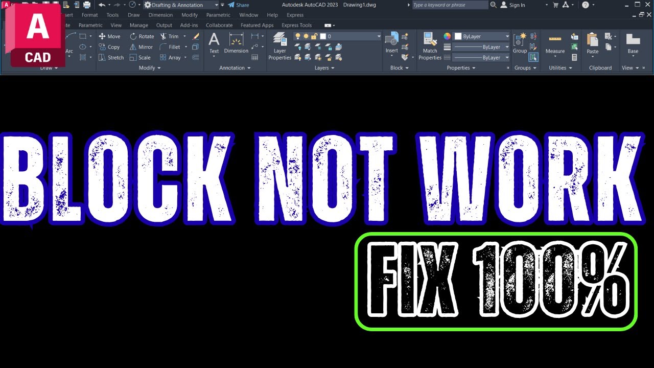 🚫 AutoCAD Block Not Working? | Block Explode / Edit / Command Fix 🔧 ...