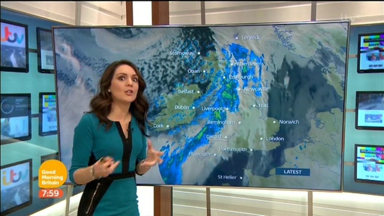 Laura Tobin GMB Weather 2017 01 09 - YouTube