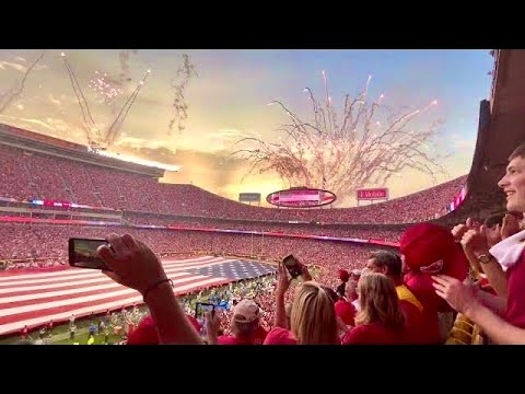 Must watch Kansas City Chiefs Home Opener National Anthem Flyover A-10 Chargers vs. Chiefs 2022