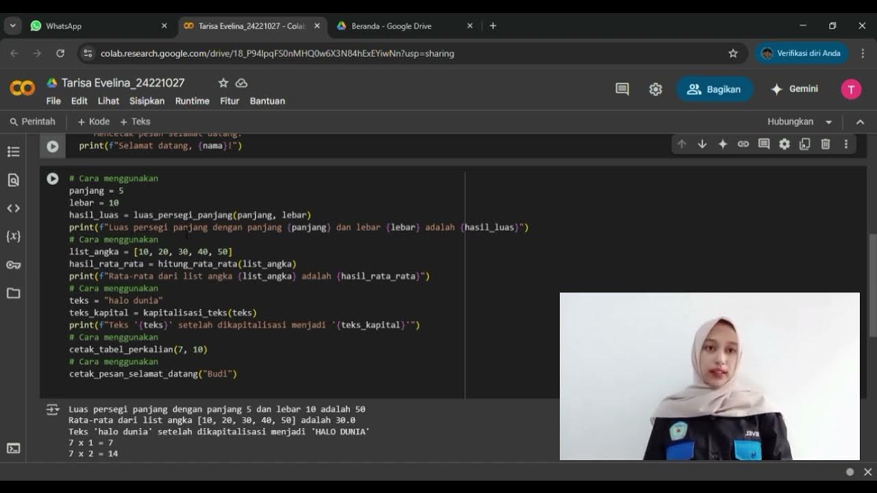 Dasar-dasar fungsi dan prosedur dalam phyton @great-unriyo @informatikaunriyo2079 - YouTube