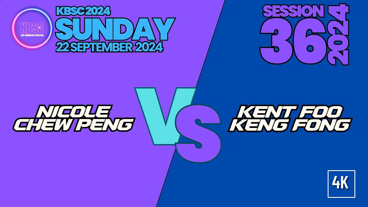 Nicole & Chew Peng VS Kent Foo & Kent Fong [KBSC SUNDAY #36/2024 @ 22 ...