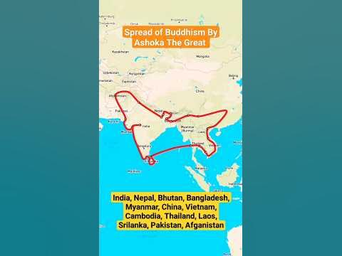 Spread of Buddhism by Ashoka #ashoka #buddhism #gautambuddha #buddha # ...
