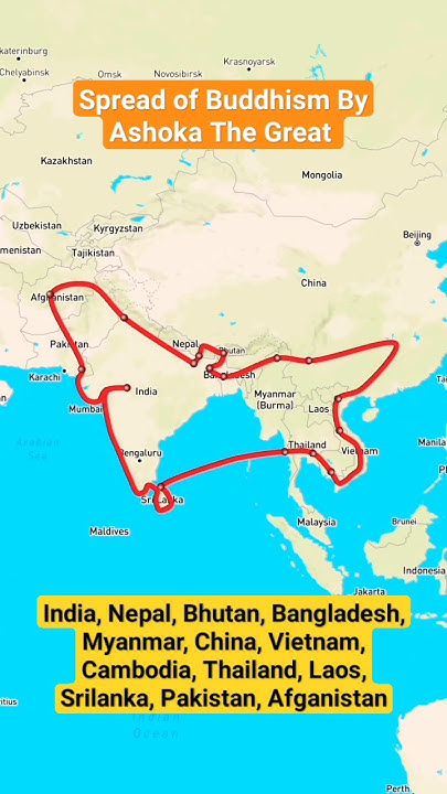 Spread of Buddhism by Ashoka #ashoka #buddhism #gautambuddha #buddha # ...