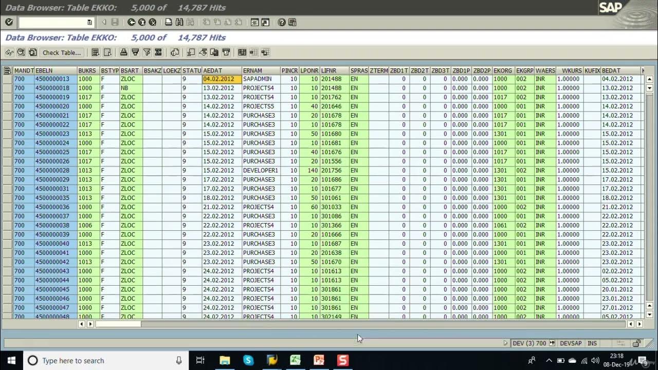 1. Create your first basic alv report - YouTube