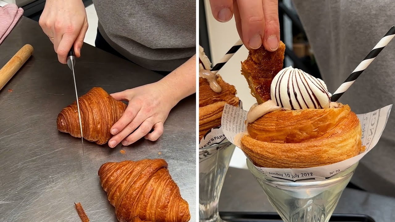 Whoppers milkshake recipe with a chocolate maple croissant cup! - YouTube