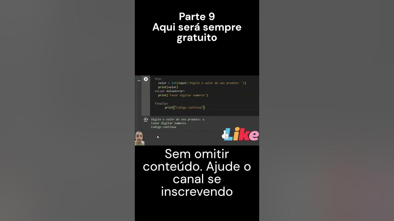 Python Adicionando O Else E Finaly Aula 9 Python Programação Programacao Dev Software