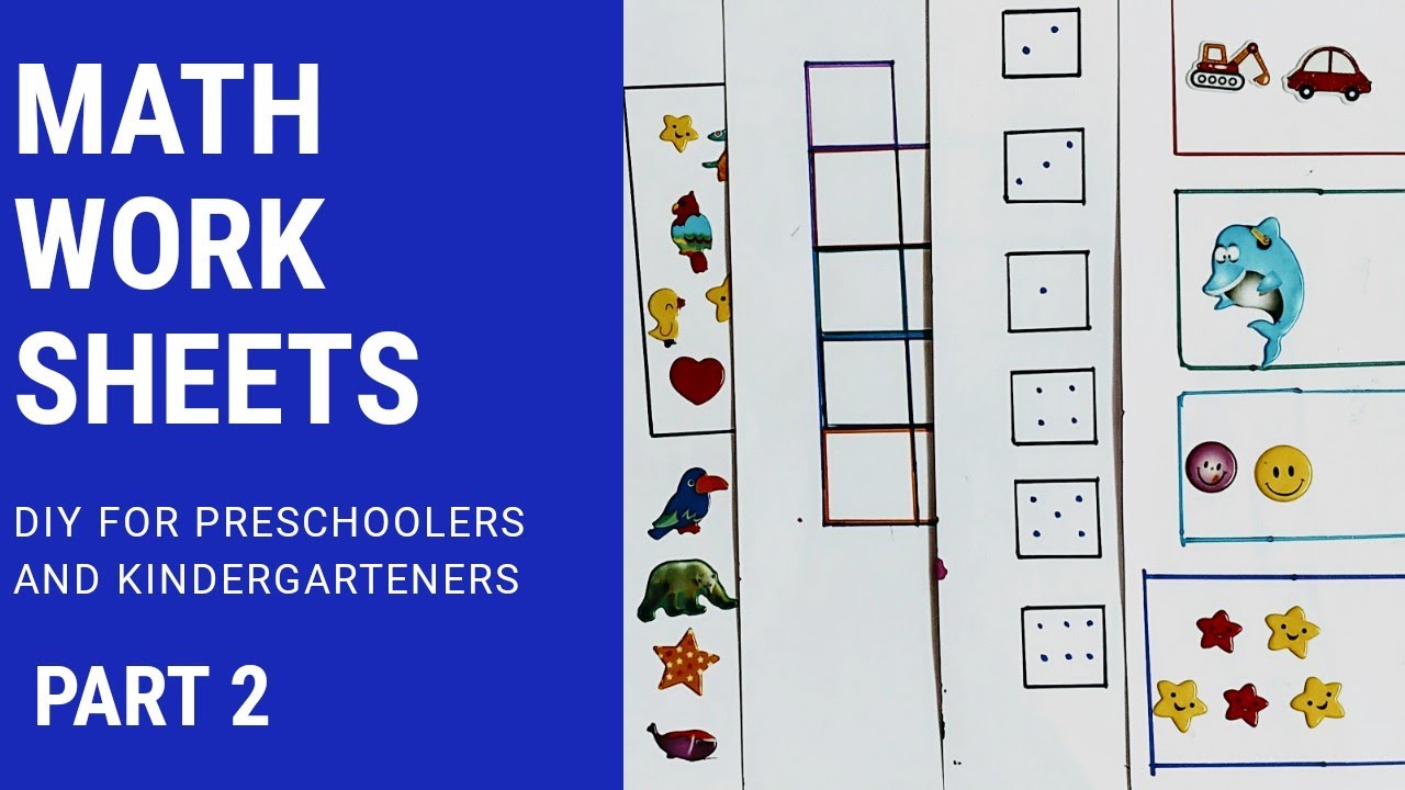 DIY (Reusable & Easy to Make): Math Worksheets on Counting for ...