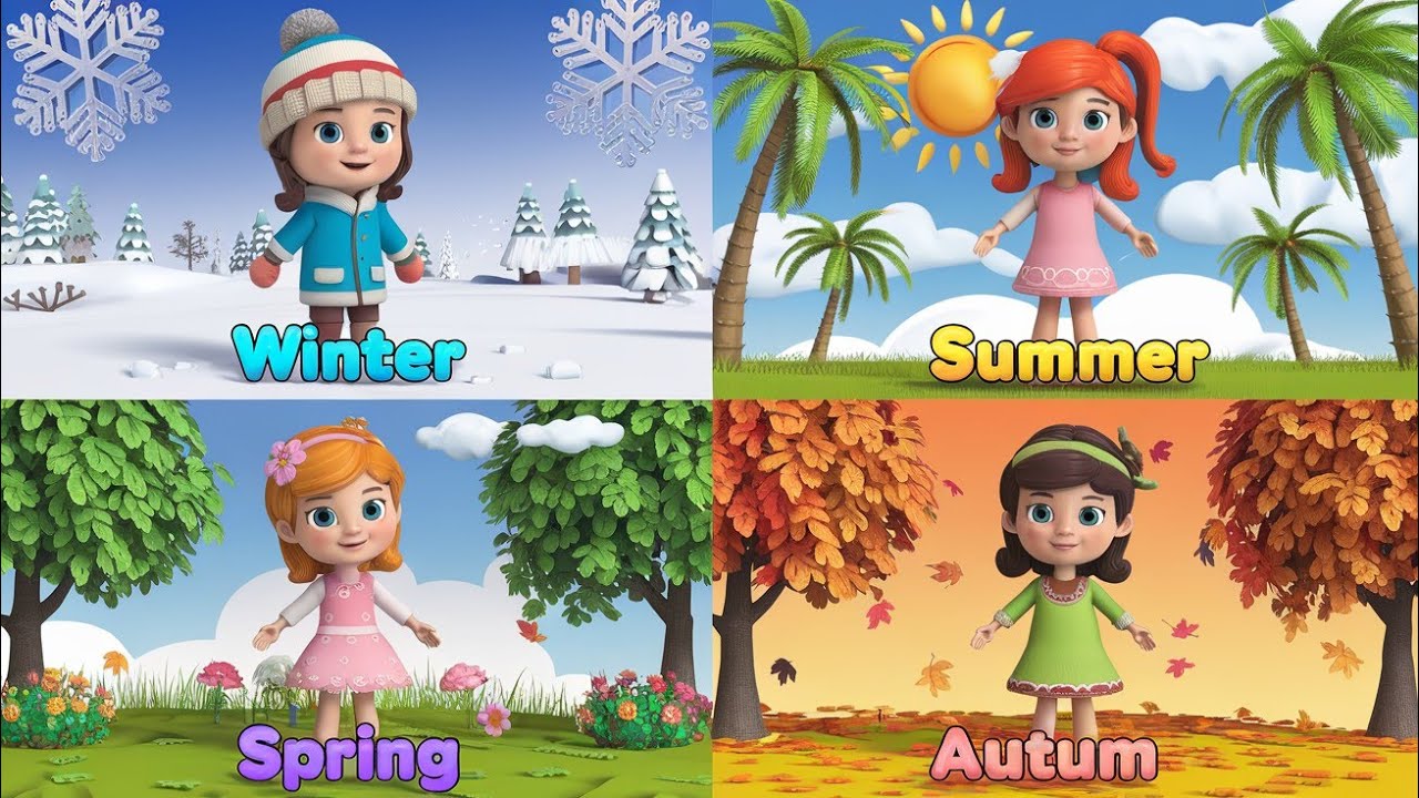 Seasons Song | Seasons Name | Kids Songs | Nursery Rhymes | Kids ...